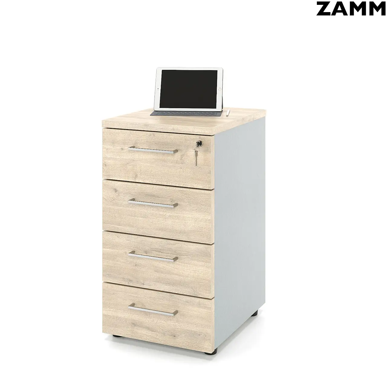 Тумба приставная ZAMM. 4 ящика на регулируемых опорах