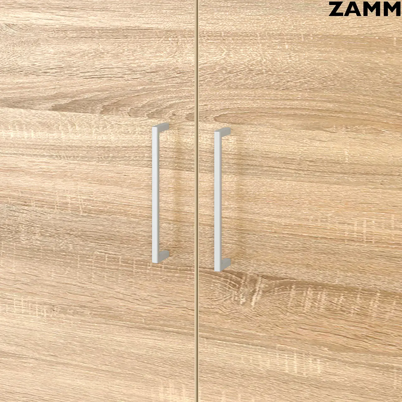 Шкаф ZAMM распашной 6 полок (3 закрытые, 3 открытые). На металлокаркасе