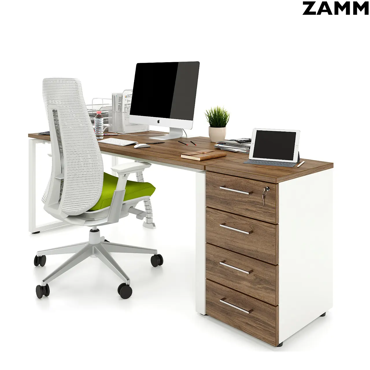 Тумба приставная ZAMM. 4 ящика на регулируемых опорах